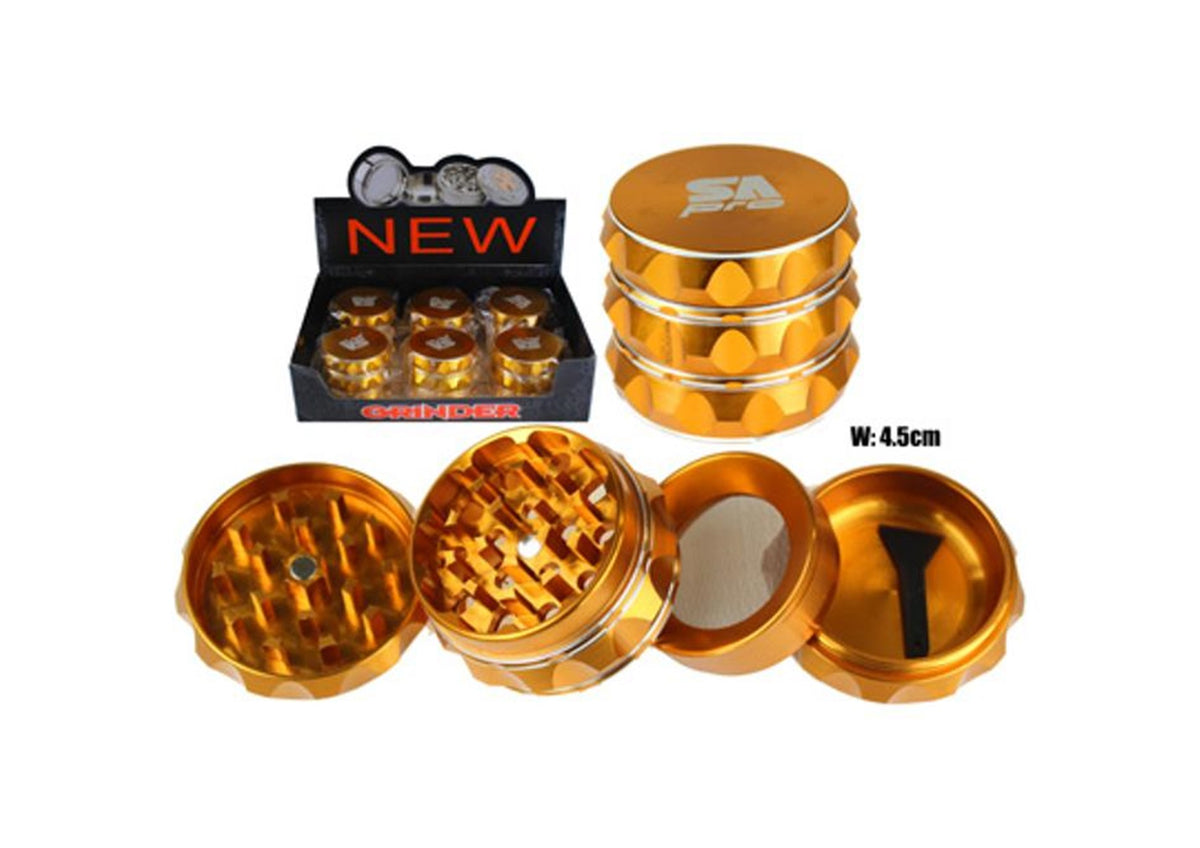 Stone Age | Pro 4 Piece Laser Cut Grinder with Storage | ItsRoasting